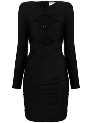 SELF-PORTRAIT Ruched Cut-out Minidress