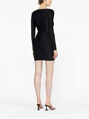 SELF-PORTRAIT Ruched Cut-out Minidress