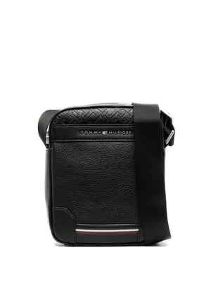 Tommy Hilfiger Central Reporter Leather Messenger Bag