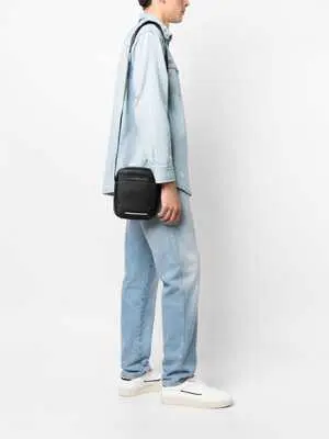 Tommy Hilfiger Central Reporter Leather Messenger Bag