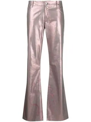 Collina Strada Metallic Flared Trousers