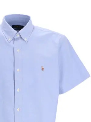 Polo Ralph Lauren Pony-motif Short-sleeve Shirt - Blue