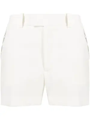 Zadig&Voltaire Rhinestone Embellished Shorts - White
