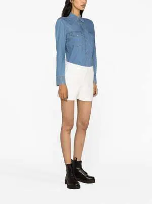 Zadig&Voltaire Rhinestone Embellished Shorts - White
