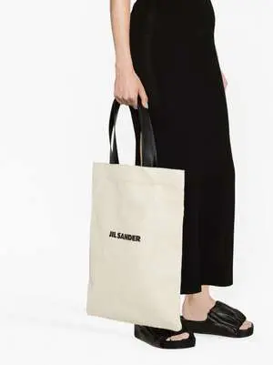 JIL SANDER Logo-print Tote Bag