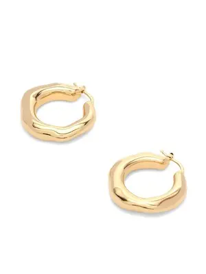 JIL SANDER Sculpted Hoop Earrings