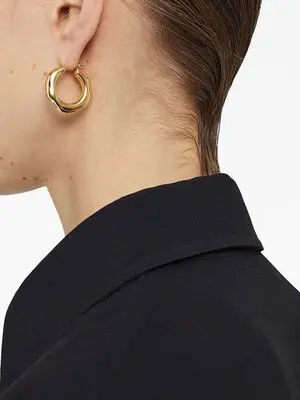 JIL SANDER Sculpted Hoop Earrings