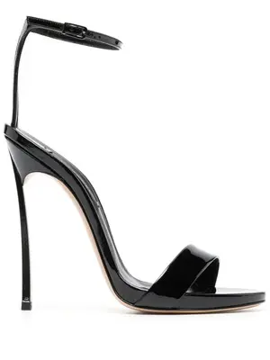 Casadei Blade 120mm Patent Sandals