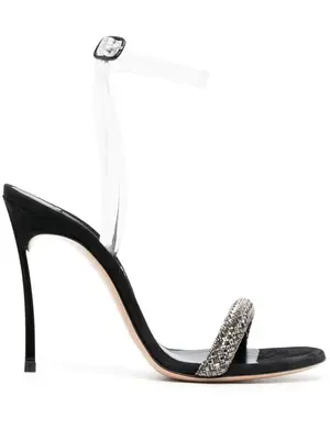 Casadei Stratosphere 110mm Crystal-embellished Sandals