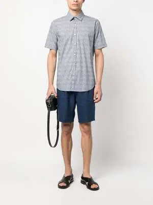 BRIGLIA 1949 Linen Drawstring Shorts