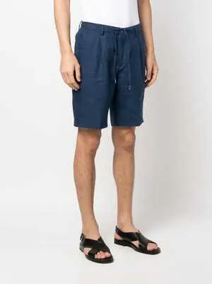 BRIGLIA 1949 Linen Drawstring Shorts