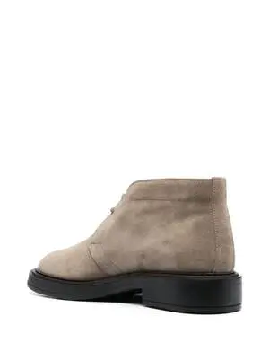 TOD'S Desert Suede Lace-up Boots - Neutrals