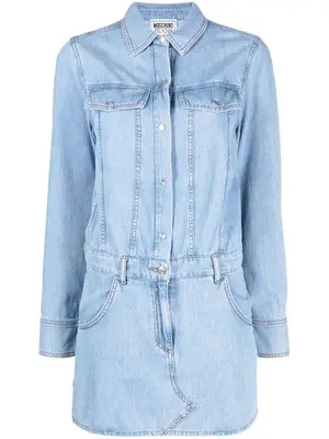 Moschino Jeans Contrast Stitching Dresses For Women