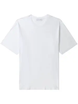 POST ARCHIVE FACTION Logo-print Lyocell T-shirt