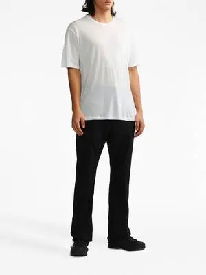 POST ARCHIVE FACTION Logo-print Lyocell T-shirt