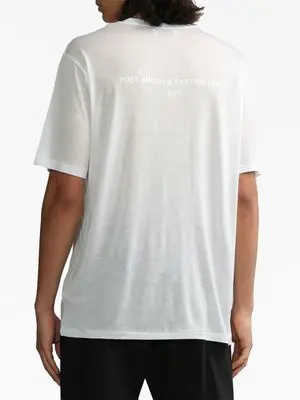 POST ARCHIVE FACTION Logo-print Lyocell T-shirt