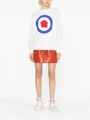 Kenzo Logo-print Cotton Sweatshirt - White