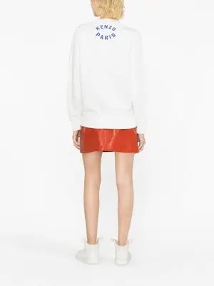 Kenzo Logo-print Cotton Sweatshirt - White