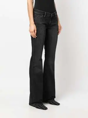 Acne Studios Logo-patch Straight-leg Jeans
