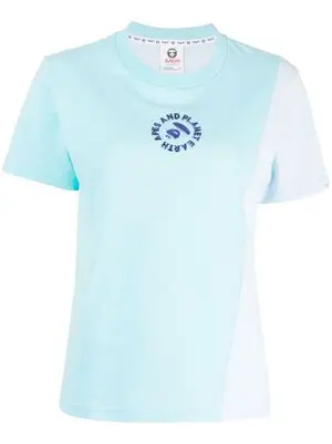 AAPE BY *A BATHING APE Moonface Embossed Panelled T-shirt