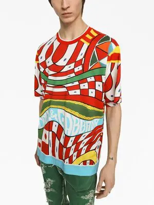 Dolce & Gabbana Graphic-print Cotton T-shirt