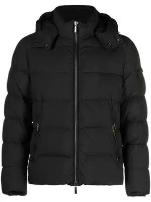 MOORER Long Sleeve Padded Jacket - Black