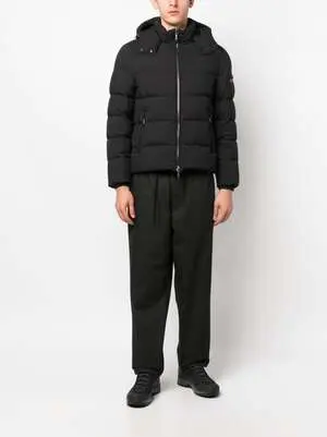 MOORER Long Sleeve Padded Jacket - Black