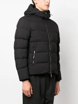 MOORER Long Sleeve Padded Jacket - Black
