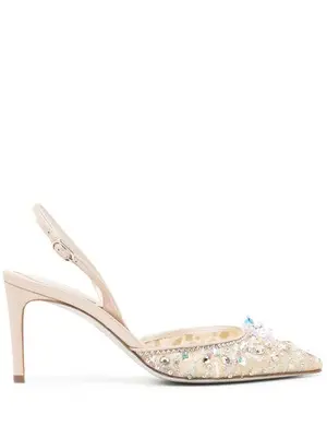 Rene Caovilla Chandelier 70mm Leather Pumps