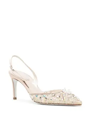 Rene Caovilla Chandelier 70mm Leather Pumps