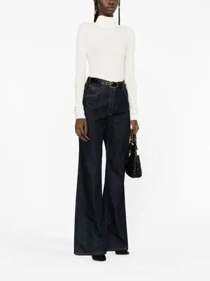Balmain Roll-neck Merino-wool Jumper - Neutrals