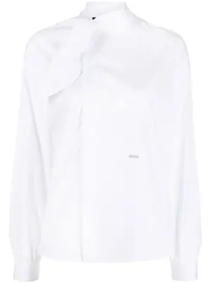 Dsquared2 Tie-neck Long-sleeve Shirt