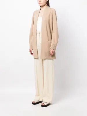 Vince Open-front Cashmere Cardigan Coat - Neutrals