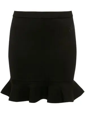 JW Anderson Knitted Mini Skirt - Black