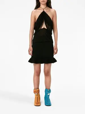 JW Anderson Knitted Mini Skirt - Black
