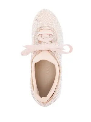 LE SILLA Reiko Wave Crystal-embellished Sneakers - Pink