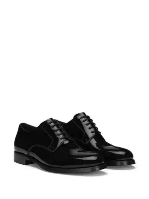 Dolce & Gabbana Leather Derby Shoes - Black