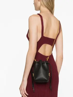 Chloé Micro Marcie Leather Bucket Bag