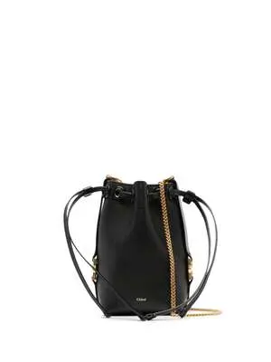 Chloé Micro Marcie Leather Bucket Bag