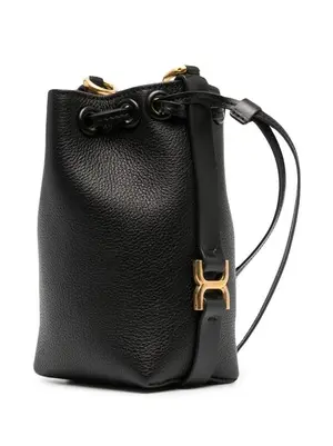 Chloé Micro Marcie Leather Bucket Bag