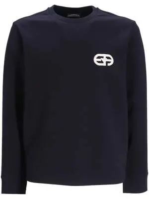 Emporio Armani Logo-patch Long-sleeve Sweatshirt