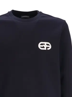 Emporio Armani Logo-patch Long-sleeve Sweatshirt