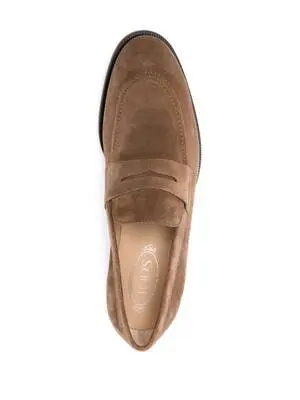 TOD'S Penny Slot Suede Loafers