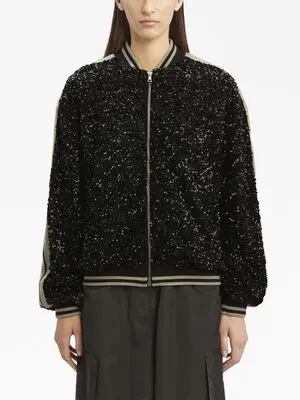Palm Angels Sequin-embellished Bomber Jacket