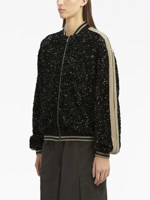 Palm Angels Sequin-embellished Bomber Jacket