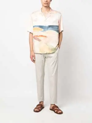 MOORER Anton-we Drawstring Tapered Trousers - Neutrals