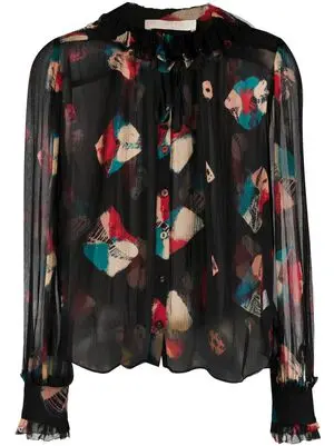 Ulla Johnson Abstract-print Blouse