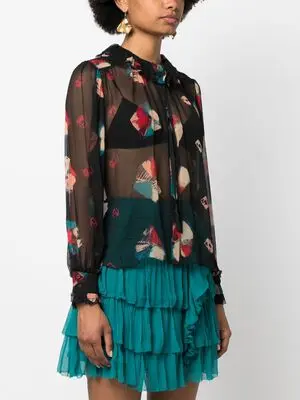 Ulla Johnson Abstract-print Blouse