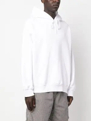 Carhartt Work In Progress Graphic-print Cotton Hoodie - White