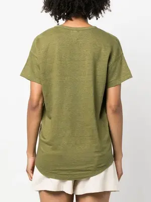 PAULA U-neck Linen T-shirt